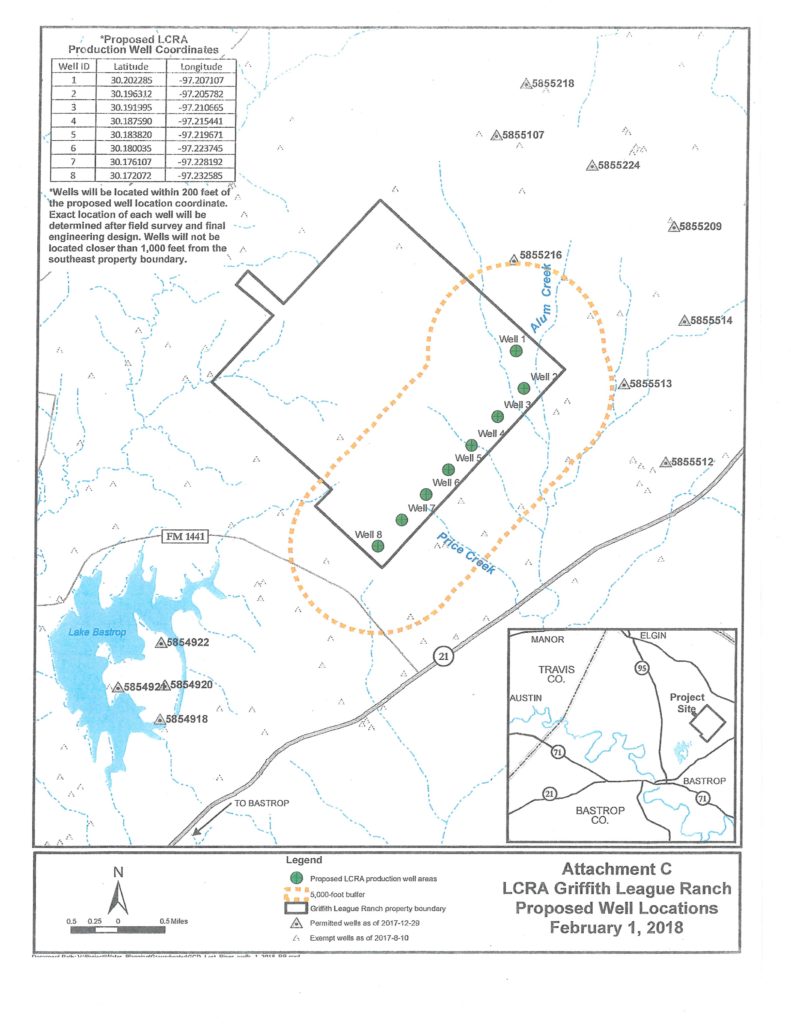 LCRA seeks permit for 25,000 acre-feet/yr of groundwater from Griffith ...